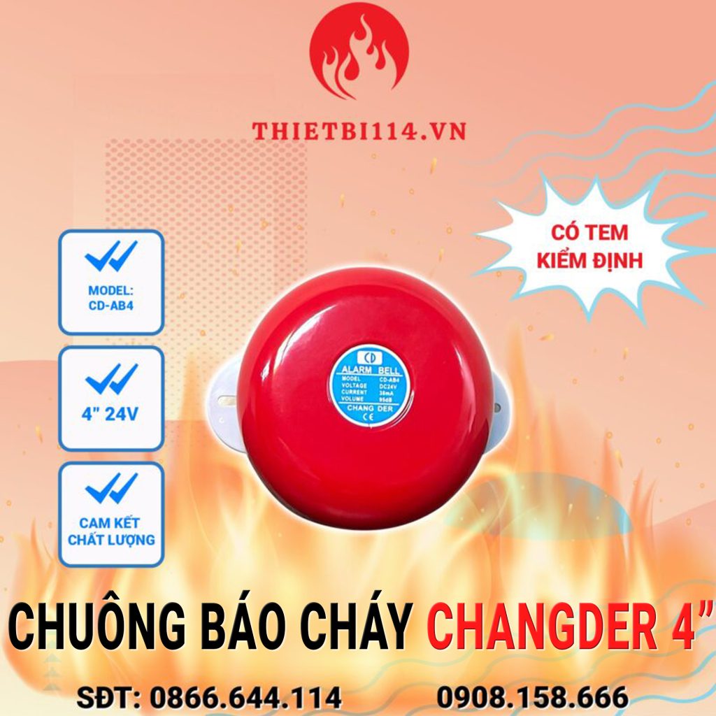 Chuông báo cháy không dây tự kêu chính hãng giá tốt 2025